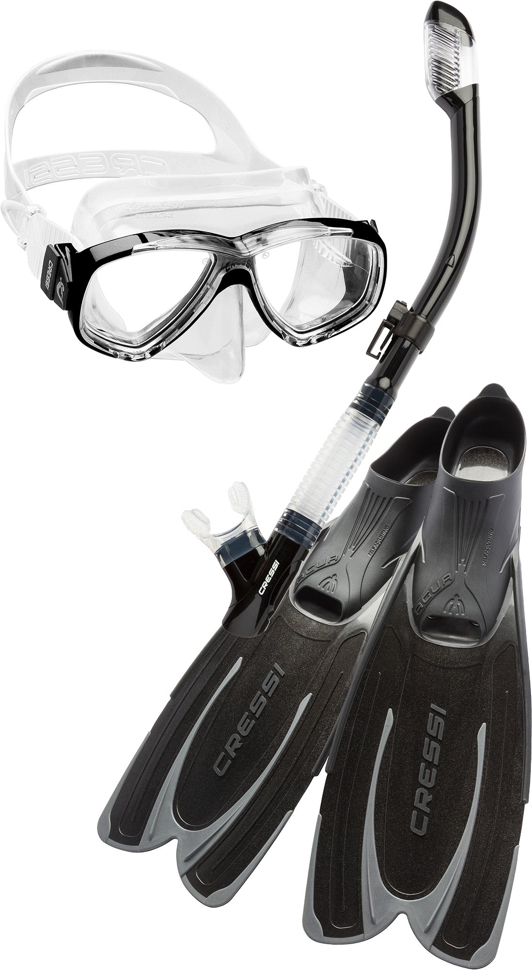 Cressi Adult High-End Scuba Snorkeling Gear | Agua & Perla & Tao Dry
